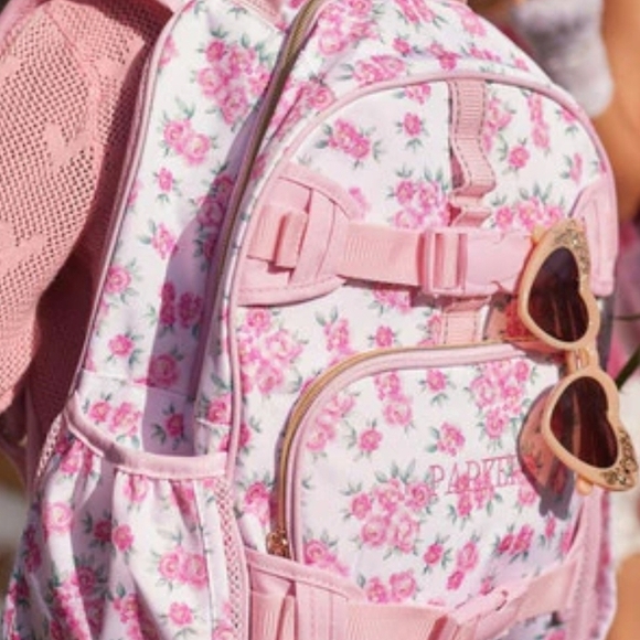 Pottery Barn | Accessories | Pottery Barn Pink Floral Kids Backpack ...